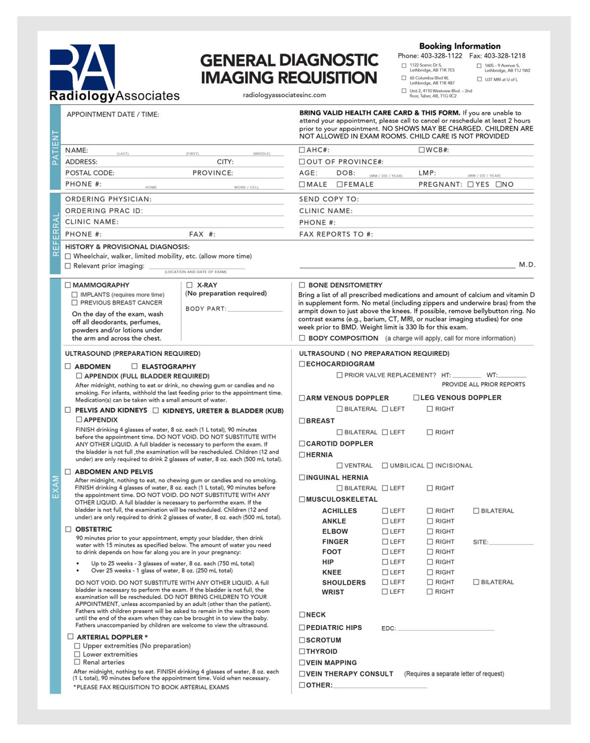 Referring Physicians – Radiology Associates